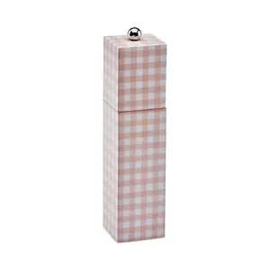 ADDISON ROSS 9.6 Gingham Salt & Pepper Grinder Pink Gingham