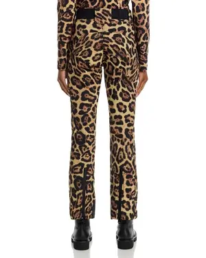 Goldbergh Minou Ski Pants - Brown Leopard