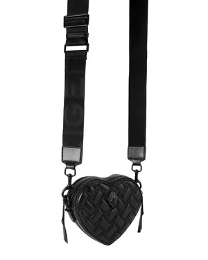Kurt Geiger Kensington Heart Mini Quilted Leather Crossbody