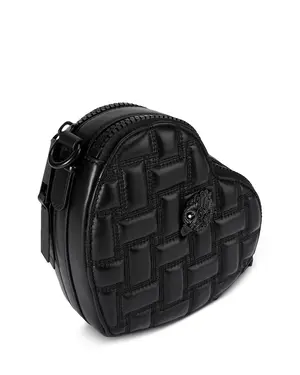 Kurt Geiger Kensington Heart Mini Quilted Leather Crossbody
