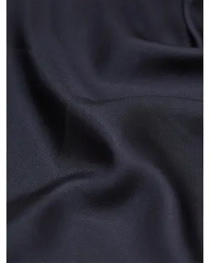 REISS Ceremony Plain Silk Pocket Square - Navy