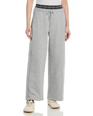 Vintage Havana French Terry Wide-leg Pants