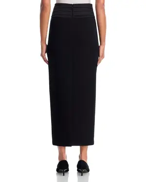 L'Agence Honesty Cummerbund Maxi Skirt