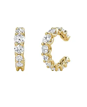 VRAI Eternity Ear Cuff In Yellow Gold With Lab Grown Diamonds - K Yellow Gold