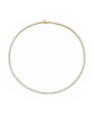 VRAI Tennis Necklace With Lab Grown Diamonds - K Yellow Gold