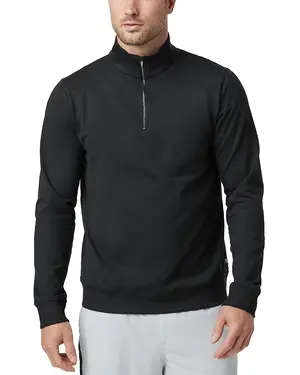 Vuori Coronado Half-zip Sweatshirt - Black