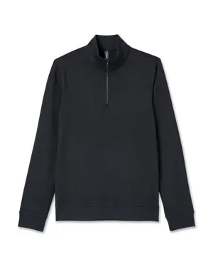 Vuori Coronado Half-zip Sweatshirt - Black