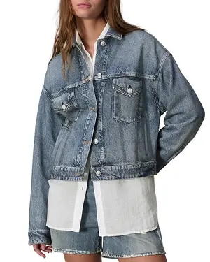 Rag & Bone Miramar Terry Trucker Jacket - Walker