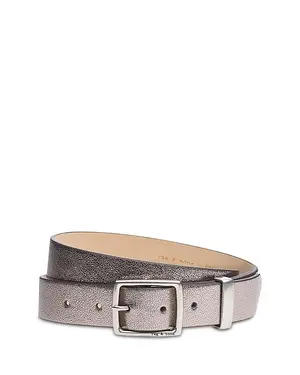 Rag & Bone X Boyfriend Leather Belt Gnmt