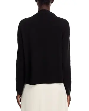 Eileen Fisher Cotton Jacquard Funnel Neck Sweater