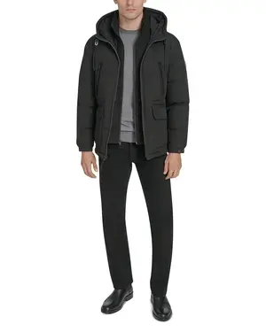 Andrew Marc Marlton Hybrid Puffer Jacket - Black