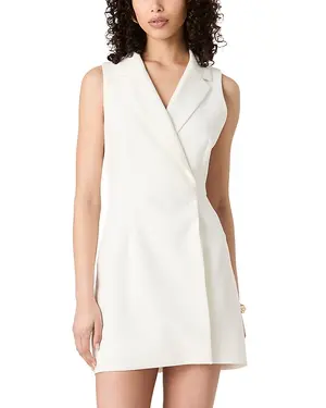 French Connection Whisper Double Breasted Dress - Winter White