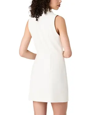 French Connection Whisper Double Breasted Dress - Winter White