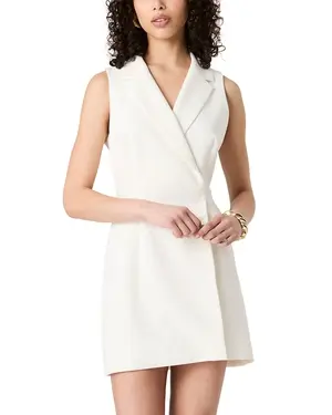French Connection Whisper Double Breasted Dress - Winter White