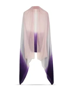 Sofia Cashmere Ultrafine Ombre Cashmere Wrap - Purple Pink Ombre
