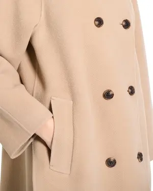 Theory Long Wool & Cashmere Coat - Palomino