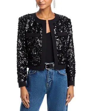 Aqua X Salvatore Rizza Sequined Blazer