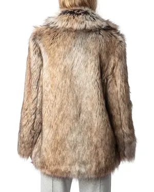 Zadig&Voltaire Faux Fur Coat - Naturel