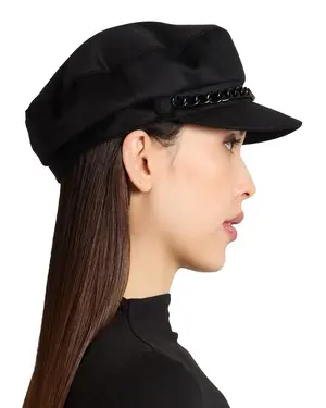 Eugenia Kim Cashmere Marine Cap - Black