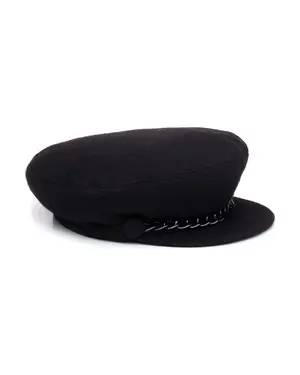 Eugenia Kim Cashmere Marine Cap - Black