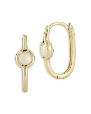 Bloomingdale'S Freshwater Pearl Huggie Hoop Earrings - Gold