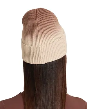 Eugenia Kim Frances Dip Dye Rib Knit Beanie - Camel
