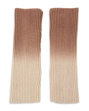 Eugenia Kim Amalia Dip Dye Fingerless Gloves Camel