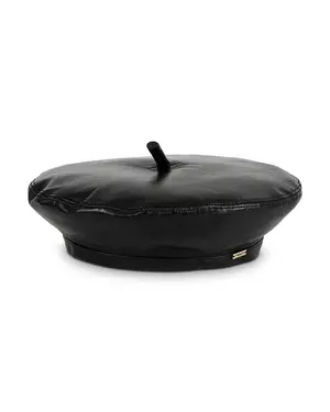 Eugenia Kim Carter Leather Beret - Black