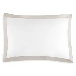 Michael Aram Long Staple Cotton King Pillowcase Set - Stone And White