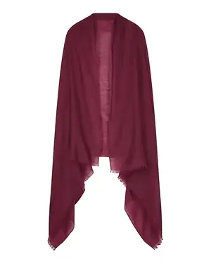 Sofia Cashmere Ultrafine Cashmere Wrap Burgundy