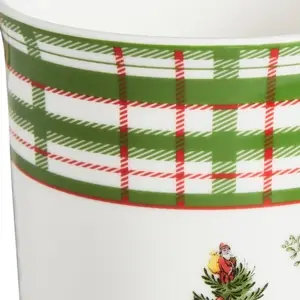 SPODE 5 Piece Christmas Tree Mug & Coaster Set