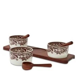 SPODE Woodland 7 Piece Condiment Set - Brown