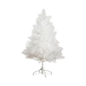 NEARLY NATURAL Artificial Pampas Grass 4' Christmas Tree - White