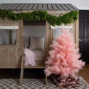 NEARLY NATURAL Artificial Pampas Grass 4' Christmas Tree