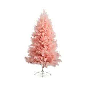 NEARLY NATURAL Artificial Pampas Grass 6' Christmas Tree - Pink