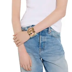 Gucci Interlocking G Cuff Bracelet - Gold-toned Metal