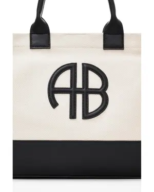 ANINE BING Lara Medium Canvas Tote - Beige