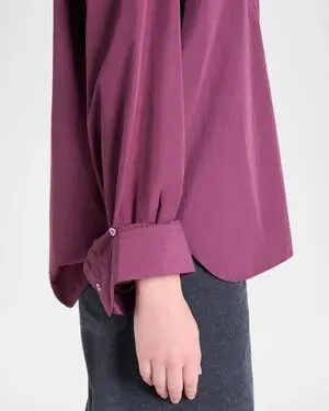 TWP Next Morning Button-front Shirt - Crushed Vi