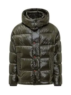 Peuterey Glossy Hooded Down Jacket - Green