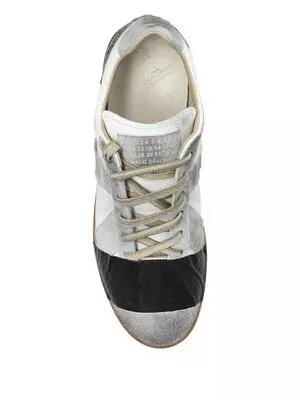 MAISON MARGIELA Panelled Lace-up Sneakers - White