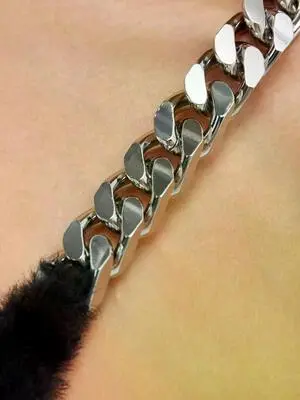 David Koma Chain-strap Asymmetric-hem Dress