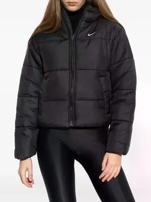 Nike Hooded Quilted Jacket - Black