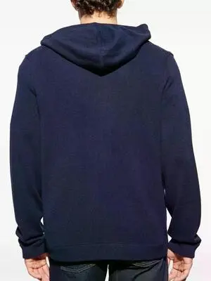 Zadig&Voltaire Logo Patch Zip-up Hoodie - Blue