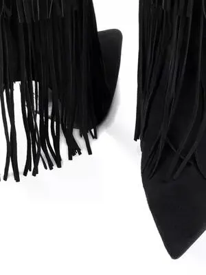 LE SILLA 120mm Andy Fringe Boots - Black