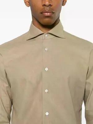 BORRIELLO NAPOLI Buttoned Cotton Shirt - Neutrals
