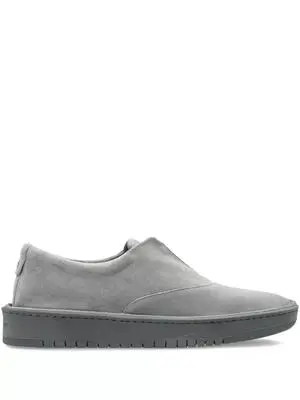 Giorgio Armani Leather Slip-on Sneakers