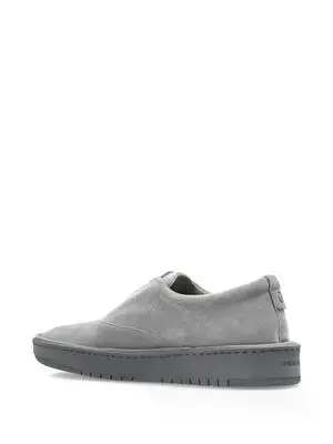 Giorgio Armani Leather Slip-on Sneakers