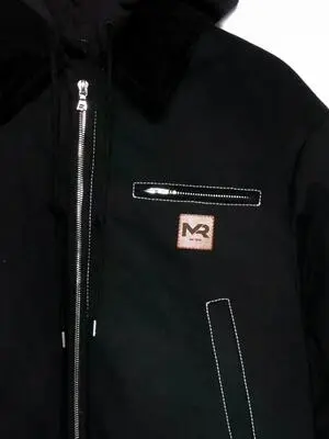 MERYLL ROGGE Hooded Jacket With Contrast Stitching - Blue