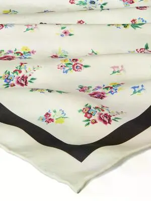 Tory Burch Floral Triangle Scarf