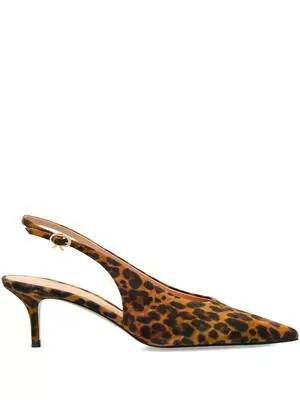 GIANVITO ROSSI Pointed Slingback Pumps - Brown